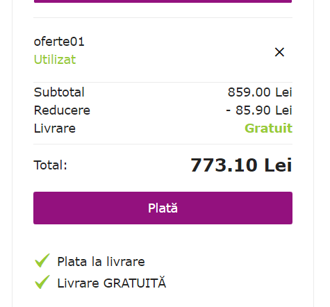 Voucher Vivre Visa EXCLUSIV Valabil Azi- CUPON-REDUCERE.RO 2025